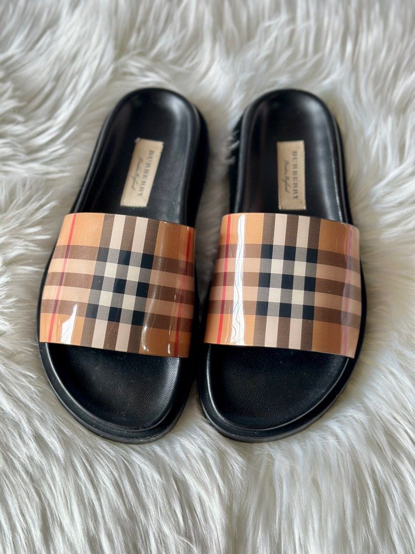 Burberry Slides, Luxury, Sneakers & Footwear on Carousell