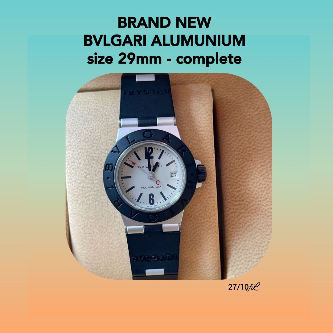 BVLGARI ALUMINUM, Fesyen Pria, Jam Tangan di Carousell