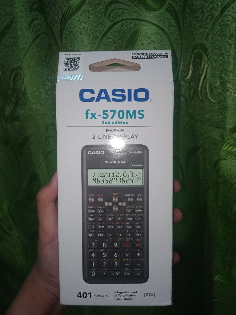 CASIO FX-570 MS 2ND EDITION, Hobbies & Toys, Stationary & Craft ...
