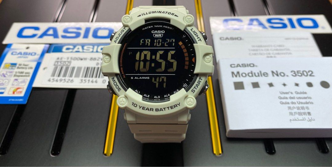 Casio Illuminator AE-1500WH-8B2 Digital Quartz Watch AE1500WH-8B2 Off ...