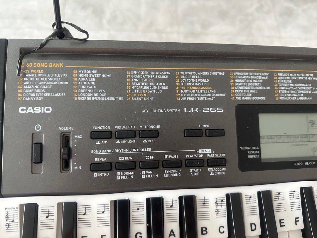 Casio Keyboard LK-265 (Lighted), Hobbies & Toys, Music & Media, Musical Instruments on Carousell