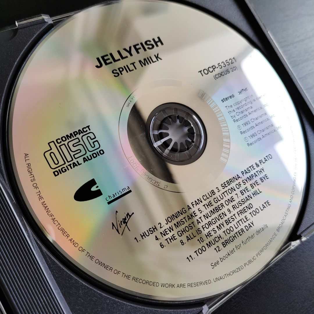 CD / JAPAN PRESS OBI, INLAY COMPLETE / JELLY FISH: SPILT MILK / MEDIA ...