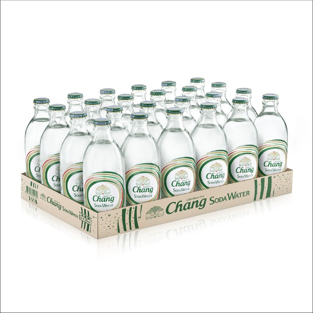 Chang Soda Water 325ml x 24 Bottles - Great Mixing With Fruit Juice & Alcohol | Thailand Import ...