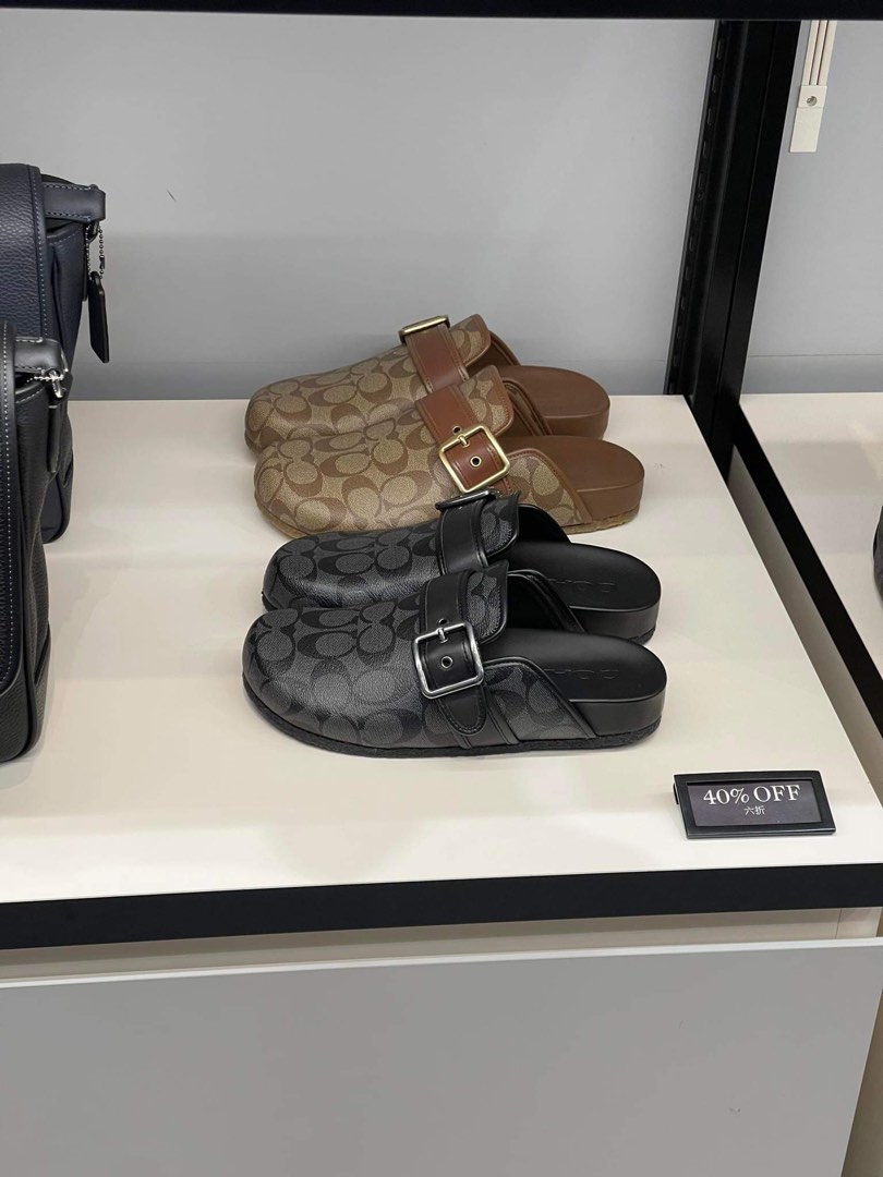 Coach Clogs, Men's Fashion, Footwear, Slippers & Slides on Carousell