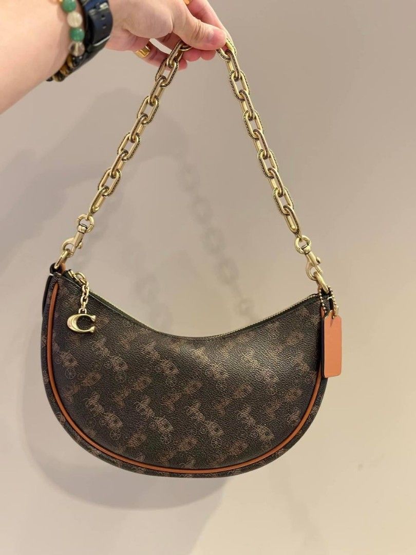 Coach Mira Half Moon Shoulder Bag In Signature Canvas Convertible ...
