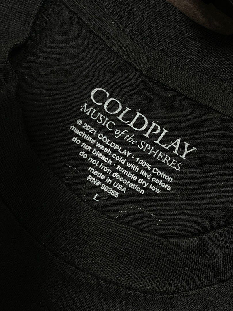 Coldplay Music Of The Spheres - Black Tee, Men's Fashion, Tops & Sets ...