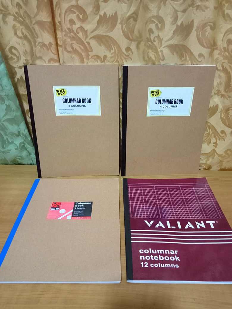 Columnar books / 4 columns columnar/ 8 columns columnar/ 12 columns ...