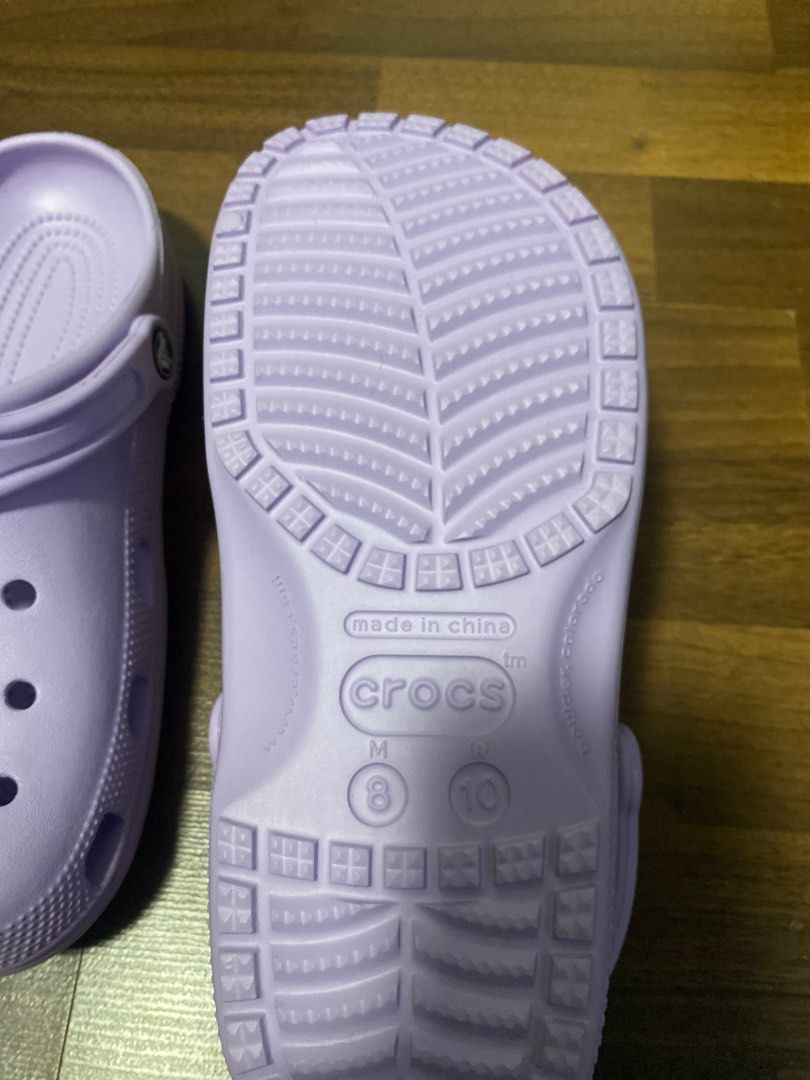 Crocs Classic Clog Lavender Purple , Men's Fashion, Footwear, Flipflops and Slides on Carousell