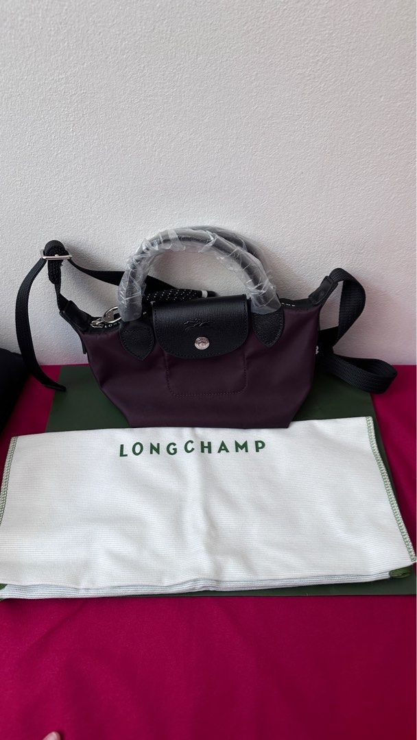 Cute lil bag from Longchamp burgundy colour, Women's Fashion, Bags ...