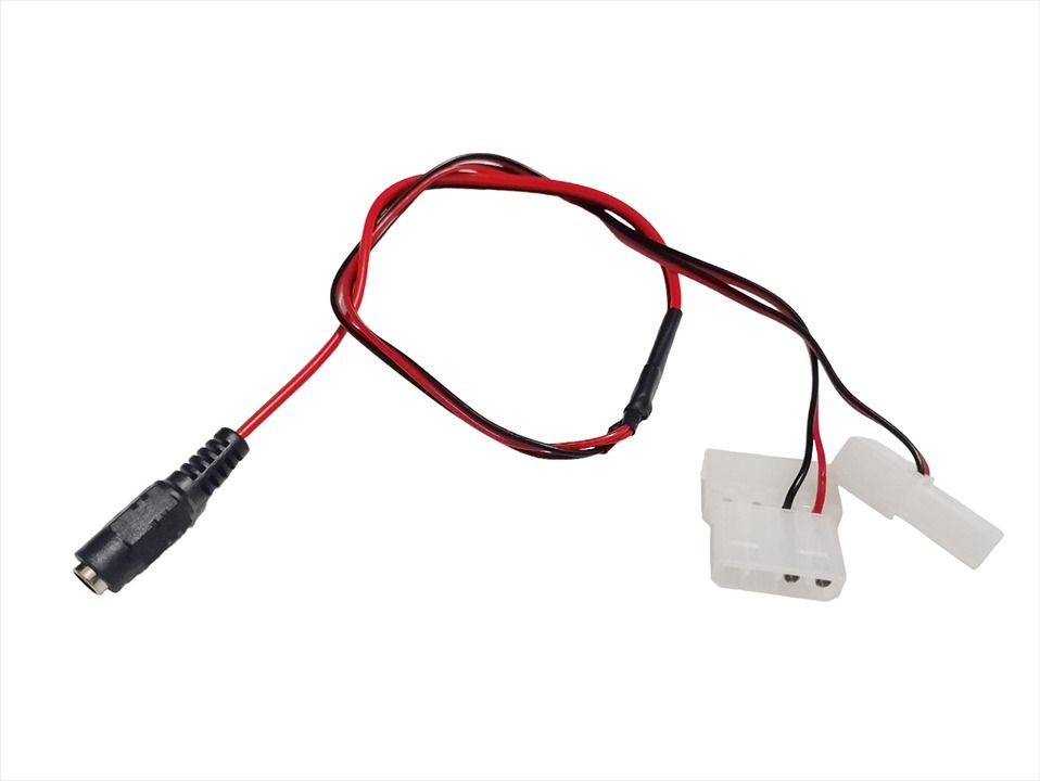 DC FEMALE POWER SUPPLY PLUG 12V 5.5x2.1mm to DUAL MOLEX IDE 2-PIN M/F ...