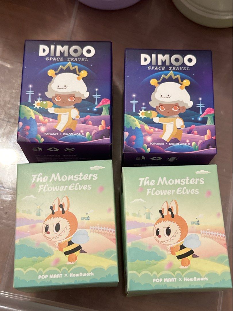 Dimoo and monster flower elves pin Popmart pop mart, Hobbies & Toys ...
