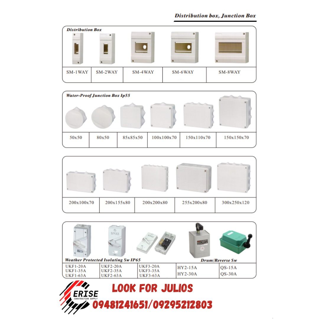 Distribution Box, Junction Box, Commercial & Industrial, Construction ...