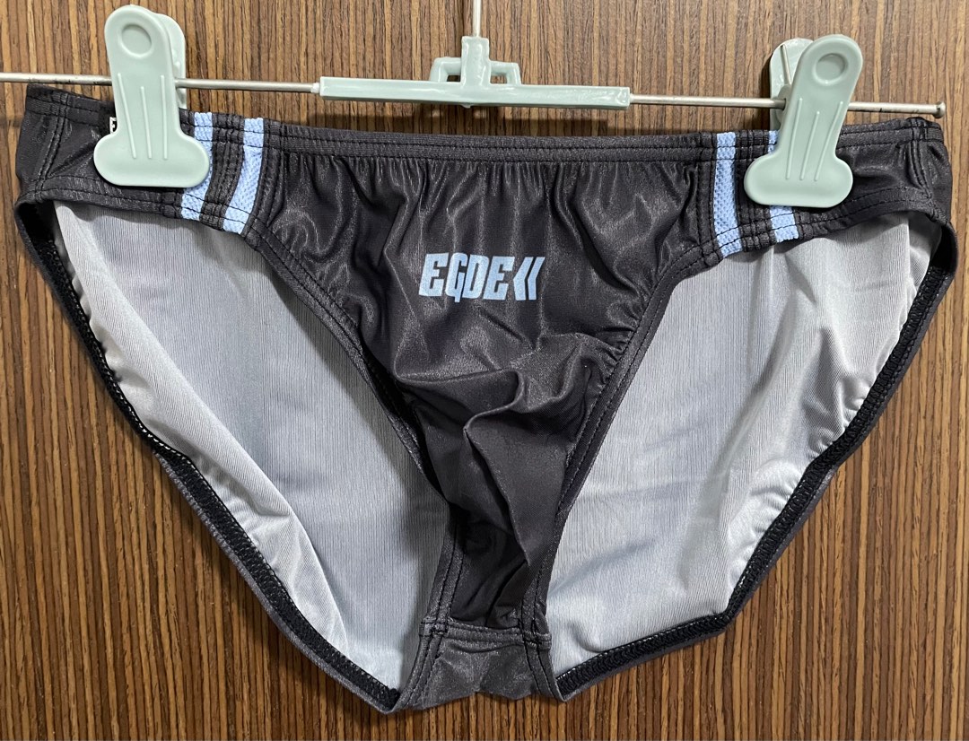 Egde Breeze Super Low Rise Bikini Underwear Black M Size 3362 Mens Fashion Bottoms New