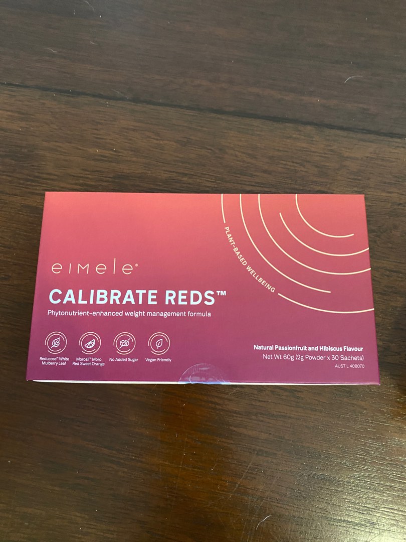 [EXP 04/2027] Eimele Calibrate Reds 30 sachets/box 亦餐纤体粉 30条/盒 小红针 ...