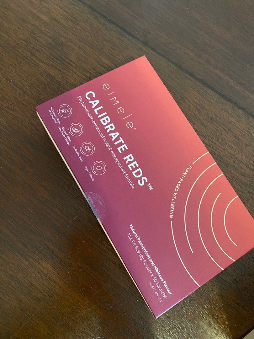 [EXP 04/2027] Eimele Calibrate Reds 30 sachets/box 亦餐纤体粉 30条/盒 小红针 ...