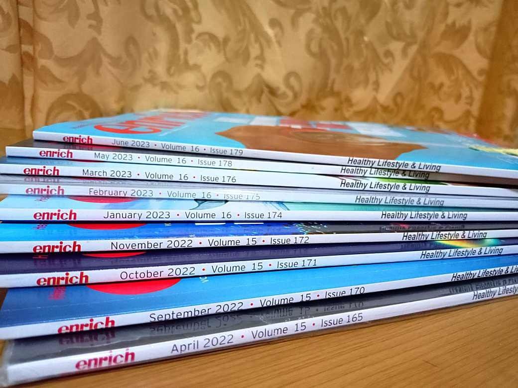 Enrich Magazines bundle issues 2022 to issues 2023 / Enrich magazines 2022-2023 / magazine ...
