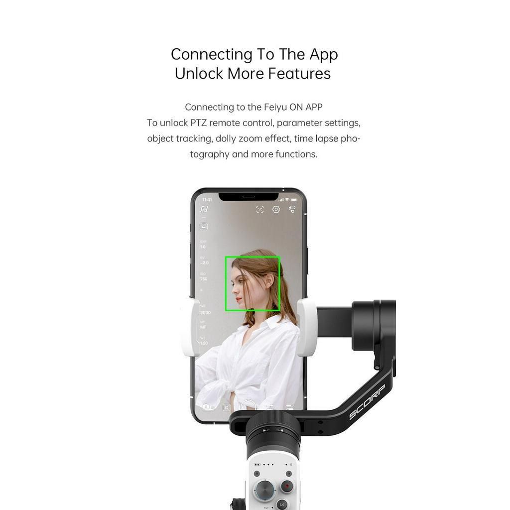 Feiyu SCORP Mini P 3-Axis Gimbal Stabilizer For Mobile Phone ...