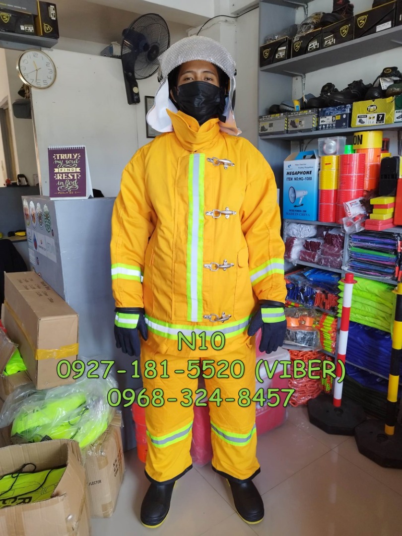 fireman suit yellow, Men's Fashion, Coats, Jackets and Outerwear on ...