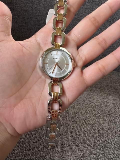 Fossil Kerrigan Three-Hand Two-Tone Stainless Steel Watch BQ3341, Women ...