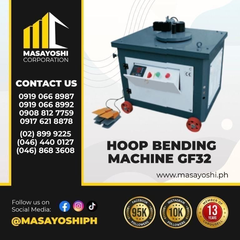 Hoop Bending Machine GF32 | Bending Machine | Bar Bender | Hoop Bender | Hoop Machine ...