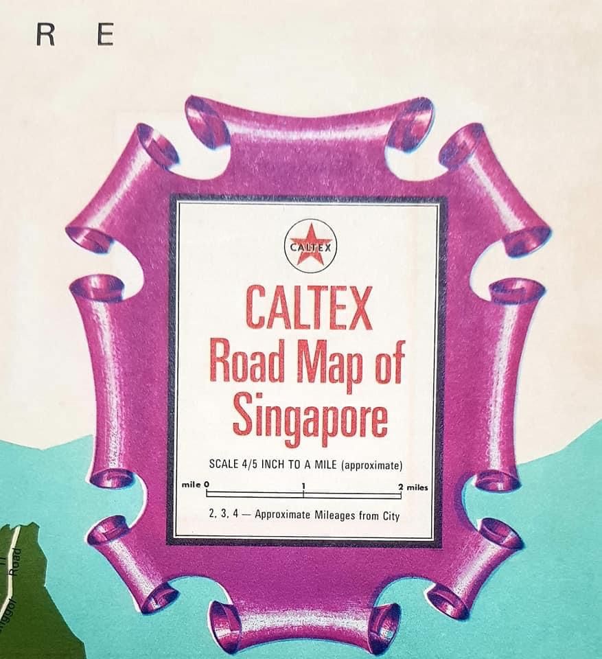 Iconic Retro 1968 Singapore Caltex Road Map Original , Hobbies & Toys ...