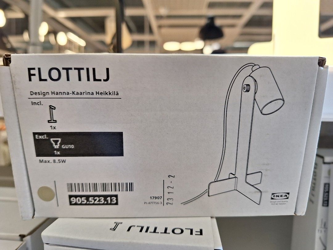 IKEA FLOTTILJ mini desk lamp, Furniture & Home Living, Lighting & Fans ...