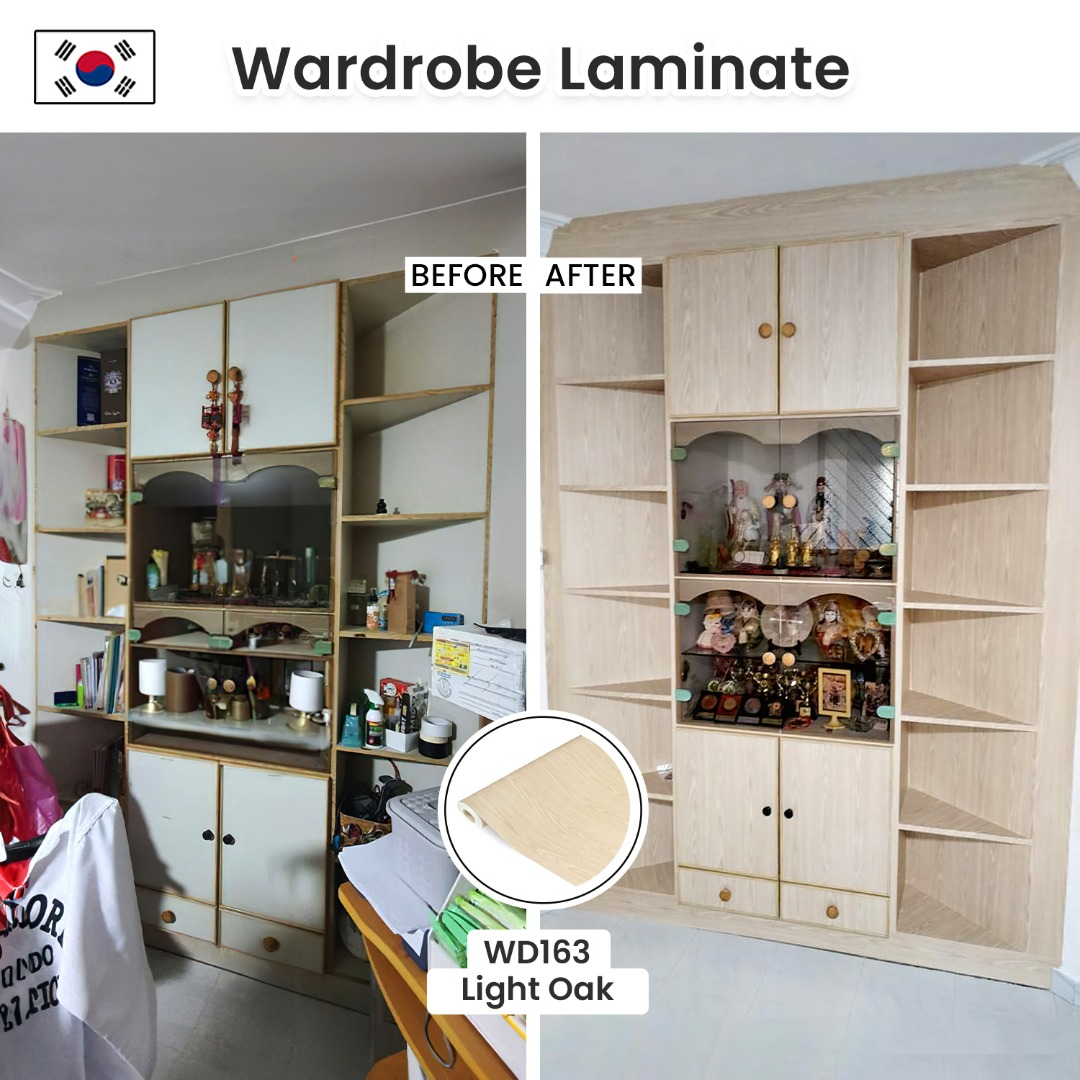 INFEEL Wardrobe Laminate Sticker / Furniture Wardrobe Laminate / Door ...