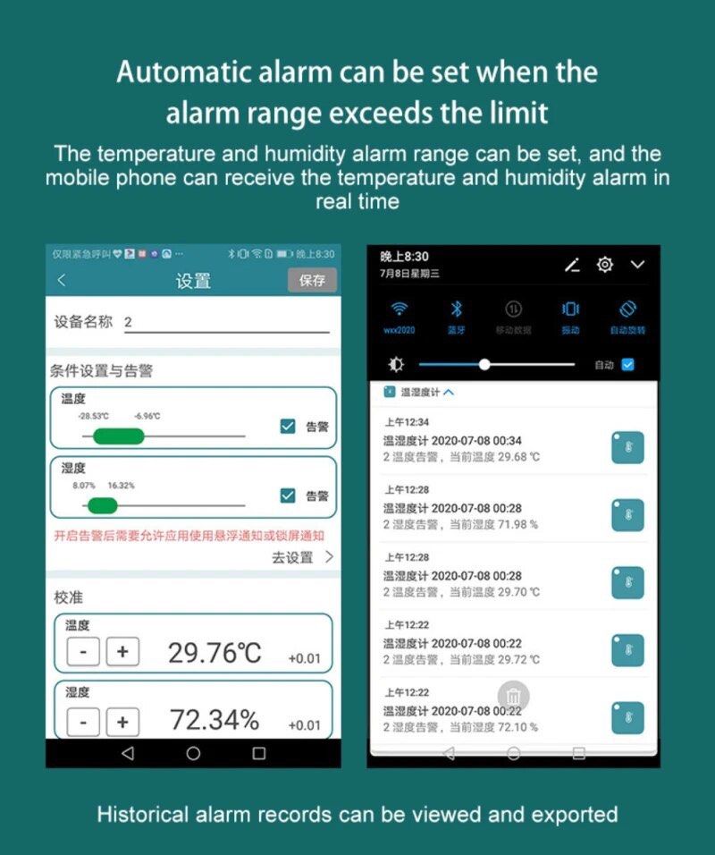 jaalee JHT Temperature/Humidity/Dewpoint/VPD Sensor Thermometer ...