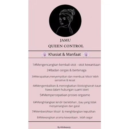 JAMU QUEEN CONTROL, Beauty & Personal Care, Bath & Body, Body Care on ...