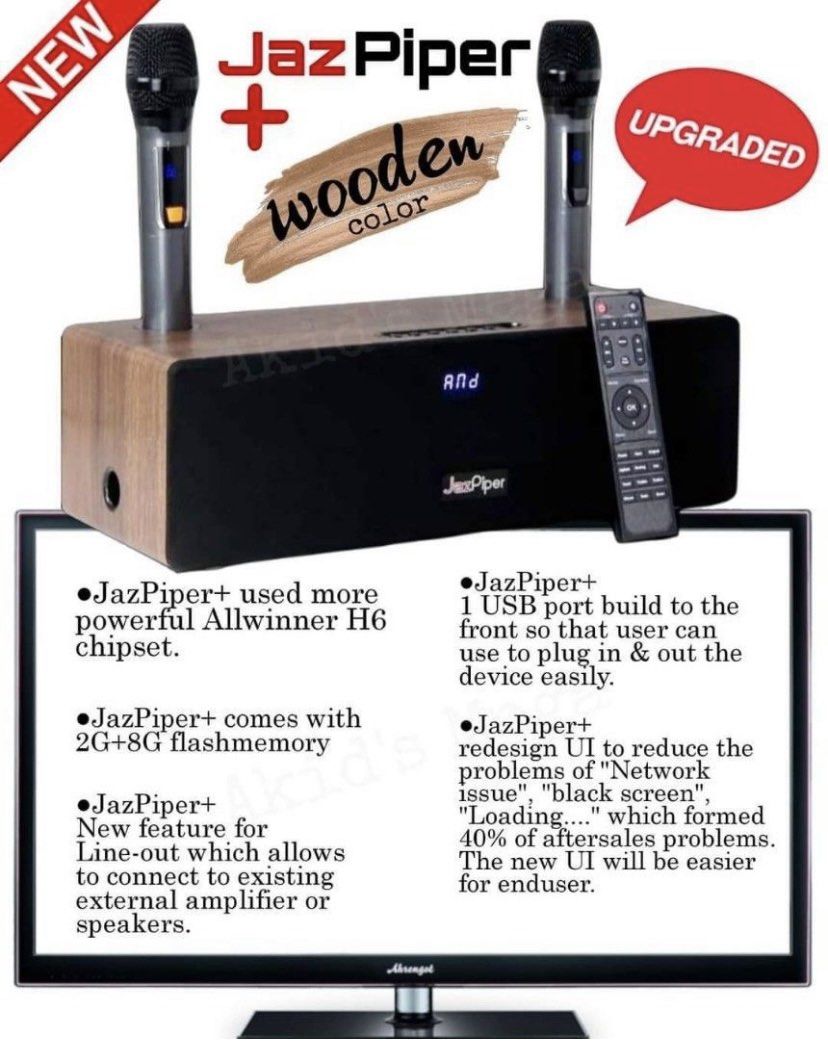 Jazpiper Plus Home Karaoke/KTV Set (BNIB), TV & Home Appliances, TV & Entertainment ...