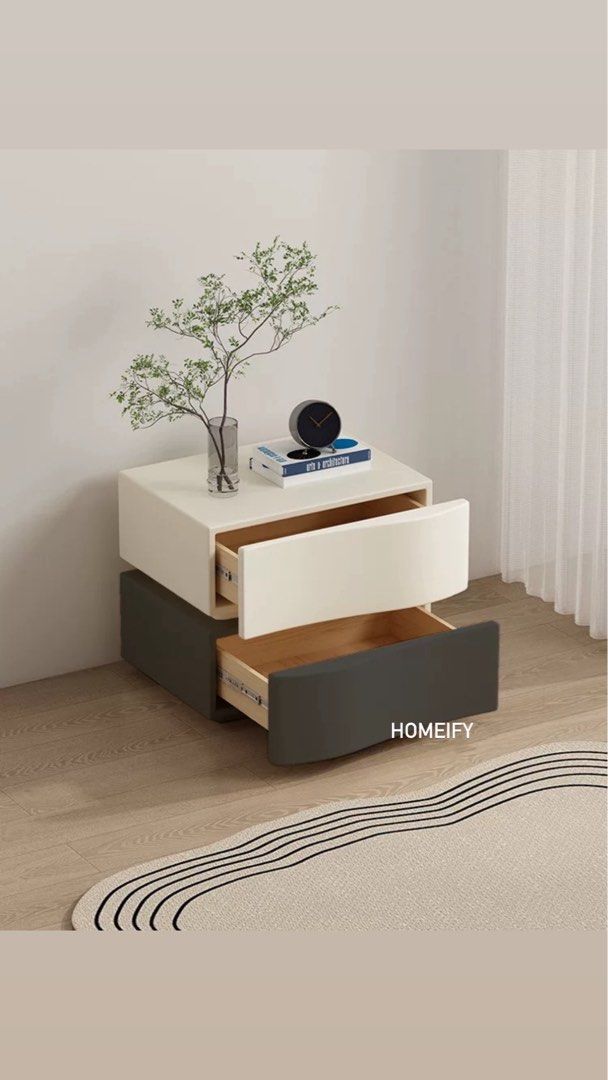 JUSTIN Modern LED Bedside Table, Furniture & Home Living, Furniture ...