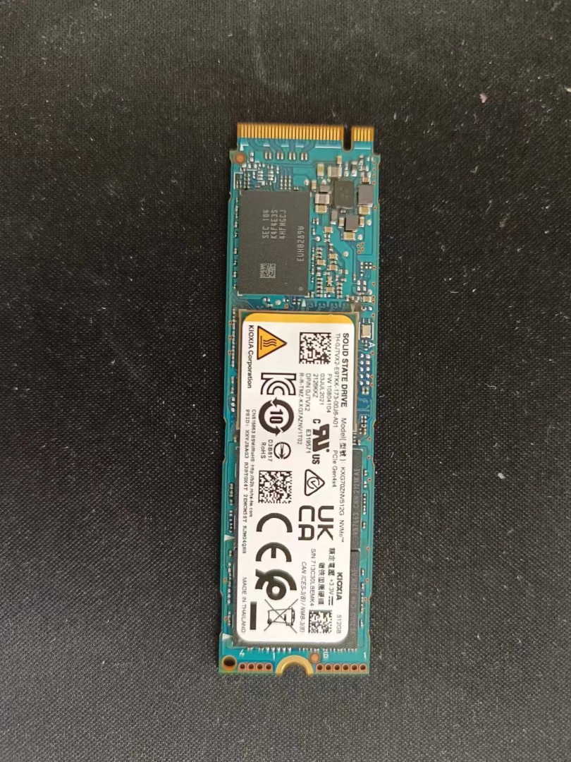 【KIOXIA 鎧俠】SSD XG7 512GB (拆機良品), 電腦及科技產品, 電腦周邊產品, 硬碟及儲存裝置在旋轉拍賣