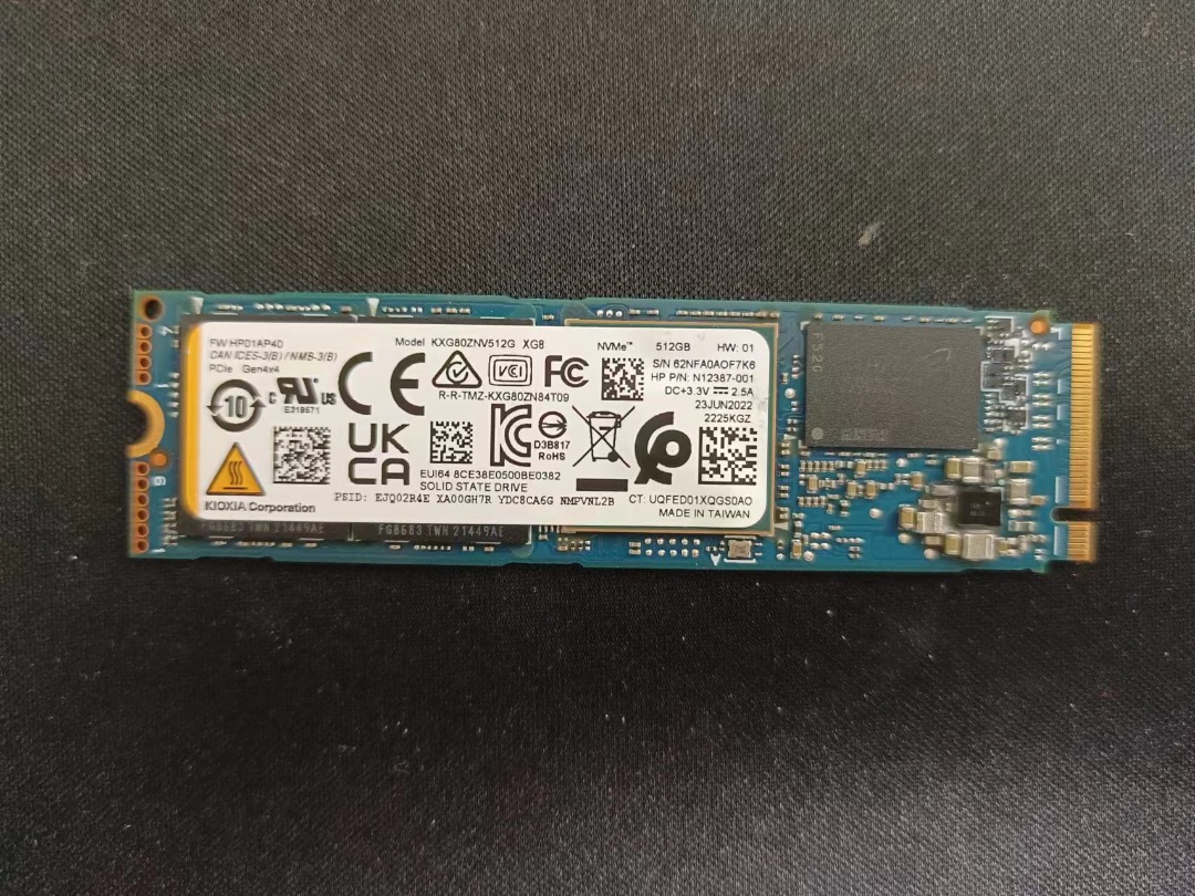 【KIOXIA 鎧俠】SSD XG8 512GB (拆機良品), 電腦及科技產品, 電腦周邊產品, 硬碟及儲存裝置在旋轉拍賣