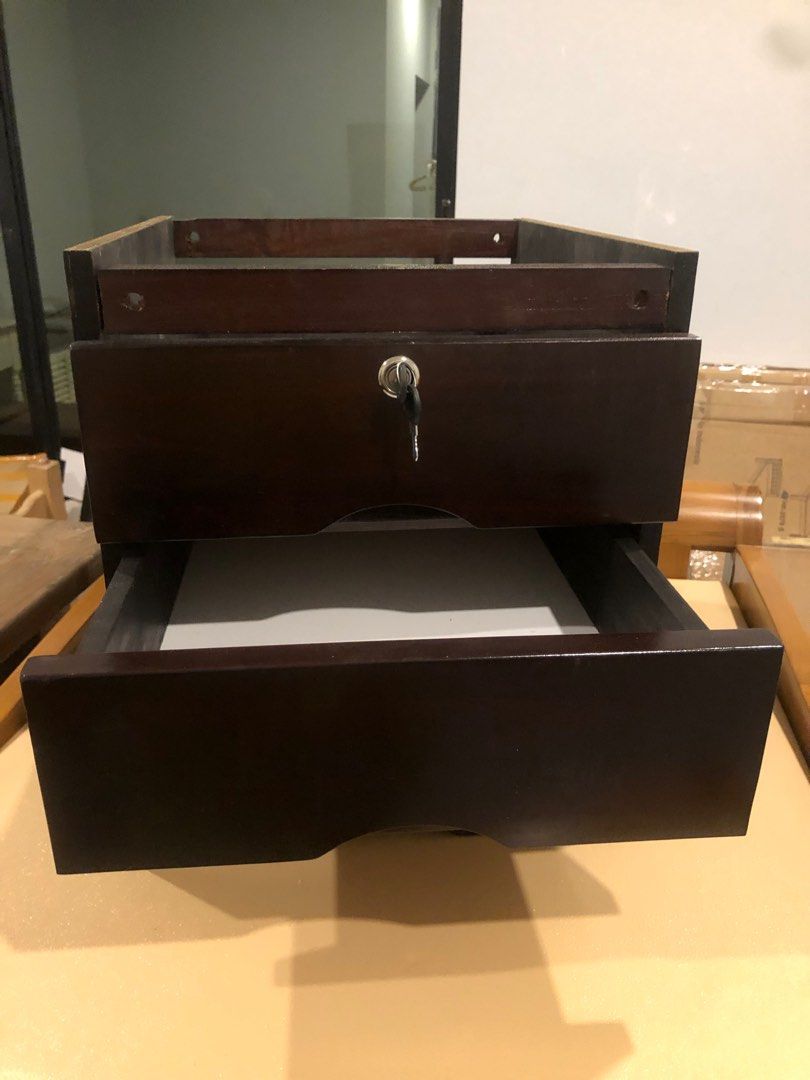 Laci Meja Tulis 3 Drawers Rak File Lemari Meja Kerja Kantor Laci File ...