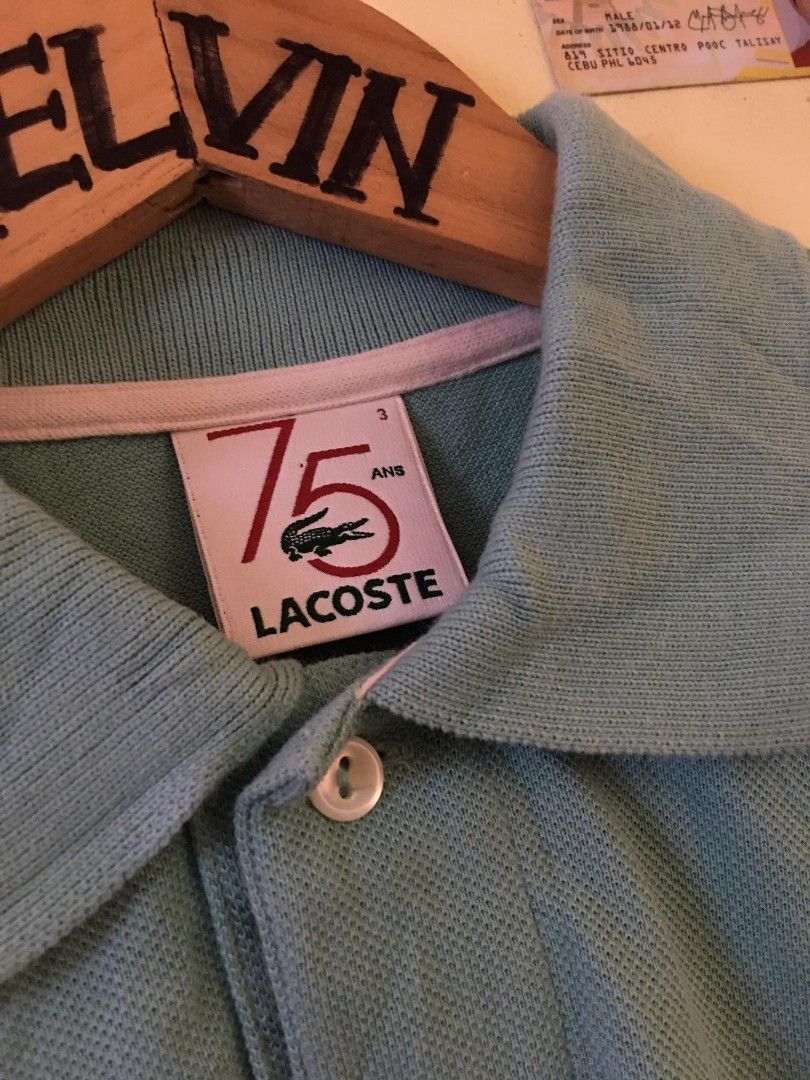 Lacoste 75 Years Anniversary Polo Shirt, Men's Fashion, Tops & Sets, Tshirts & Polo Shirts on ...
