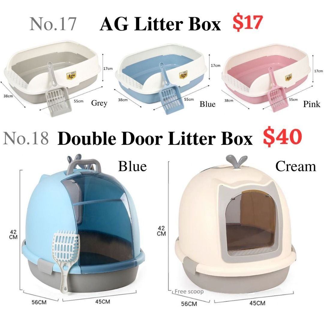[LARGE CLOSED LITTER BOX] Enclosed Cat Litter Box Extra Large Cat ...