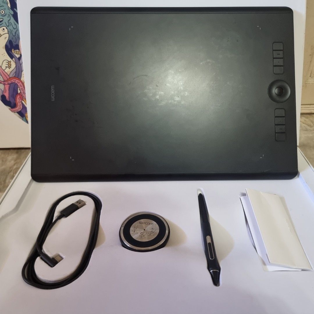(Large) Wacom Intuos Pro PTH-680 / K0-AX Creative Pen Drawing Graphic ...