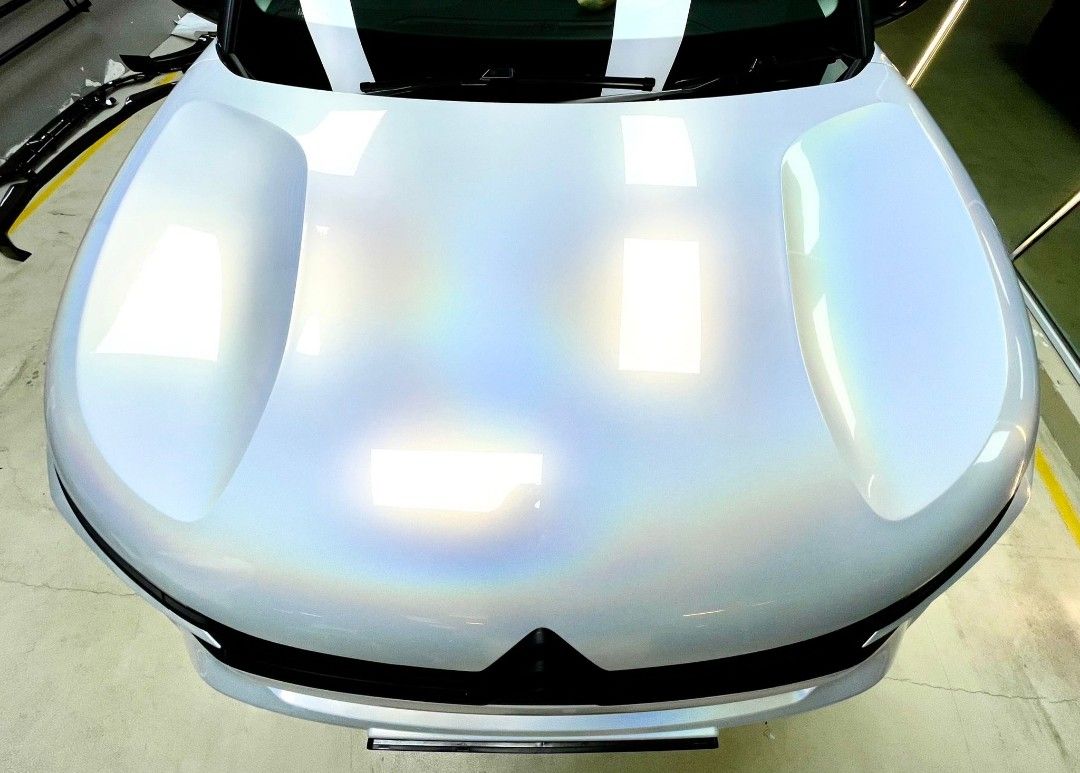 Laser Flash White Car Vinyl Wrap (Citroen Peugeot Renault Volvo ...