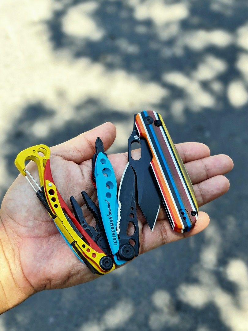 Leatherman Skeletool Topo Design multitool limited edition and Kizer ...