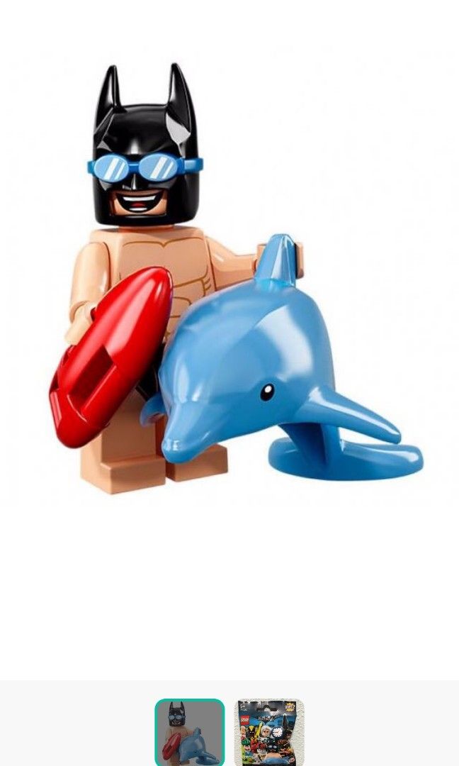 Lego Minifigure 71020 Swim Suit Batman with Dolphin, Hobbies & Toys ...