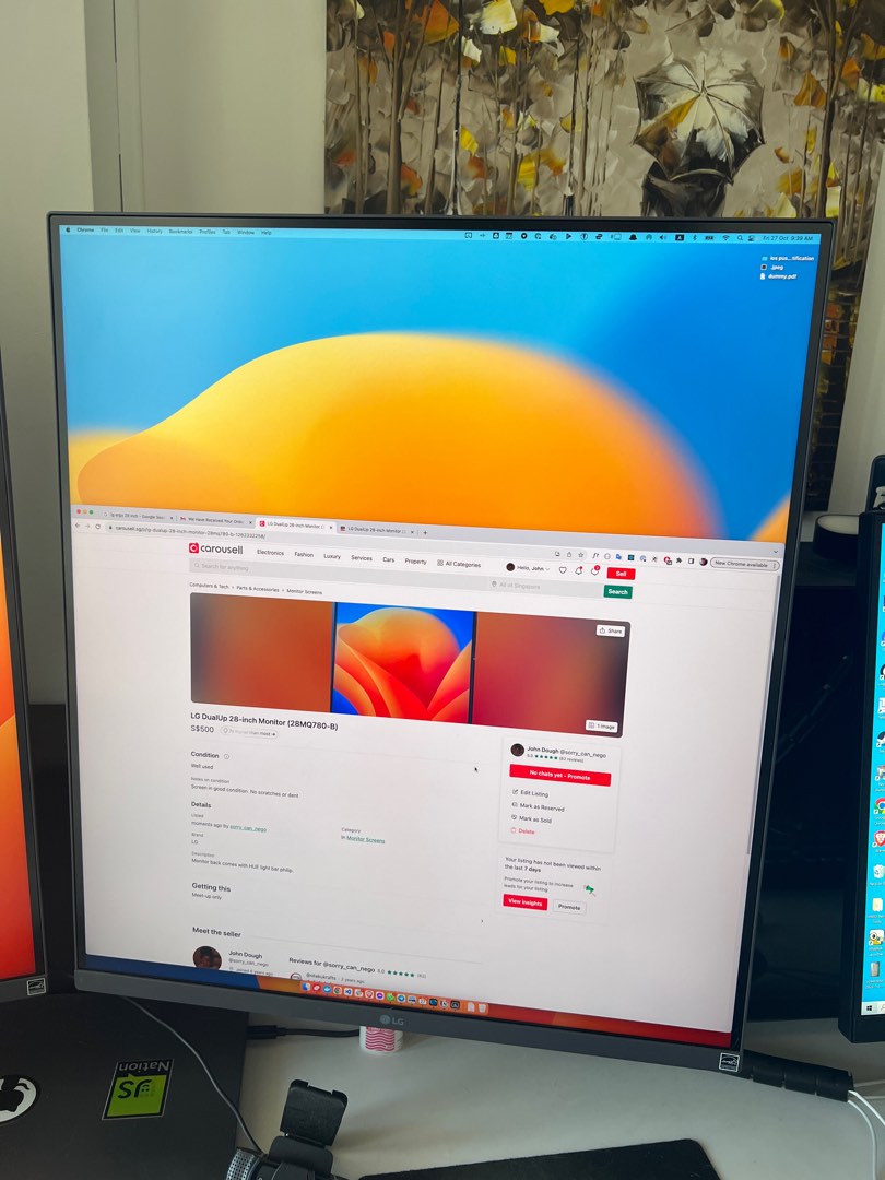 LG DualUp 28-inch Monitor (28MQ780-B), Computers & Tech, Parts ...