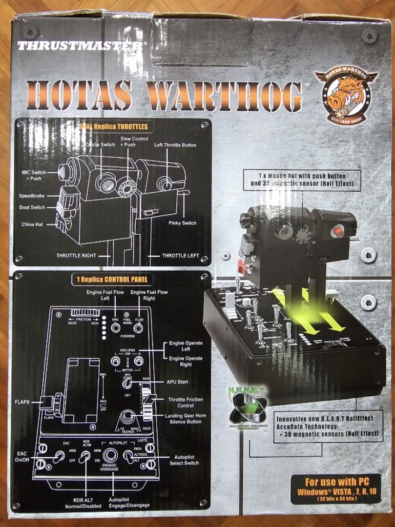 (LIKE NEW) Thrustmaster Warthog HOTAS Set, Video Gaming, Gaming Accessories, Controllers on ...