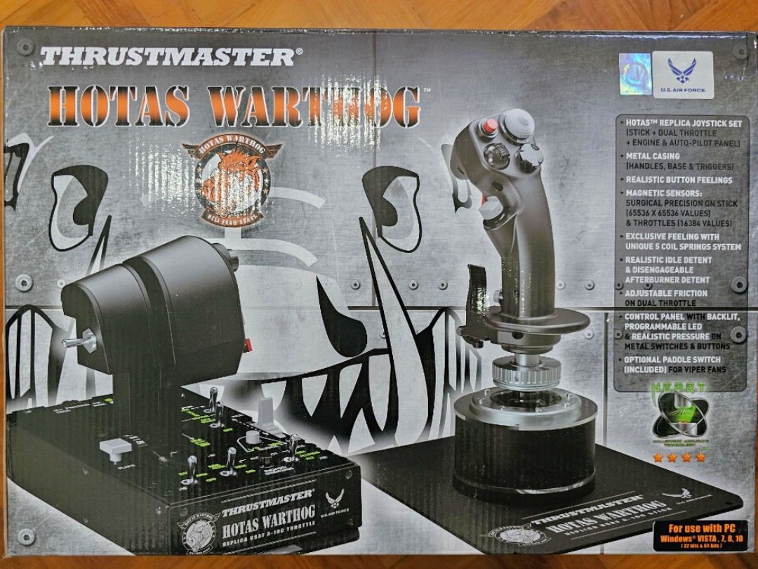 (LIKE NEW) Thrustmaster Warthog HOTAS Set, Video Gaming, Gaming Accessories, Controllers on ...
