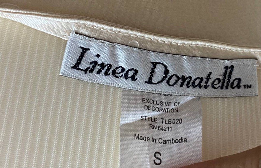 Linea Donatella Long Dress Cream, Women's Fashion, Dresses & Sets ...