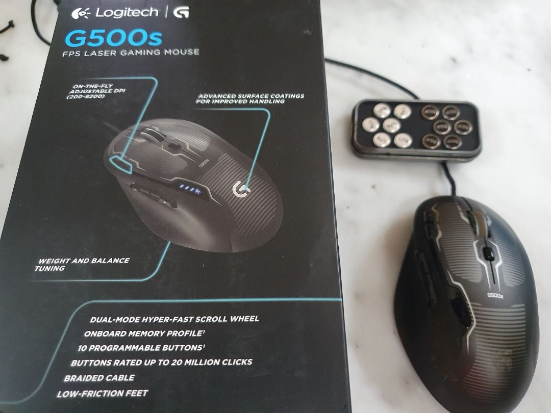 LOGITECH G500s Laser Gaming Mouse, Computers & Tech, Parts ...