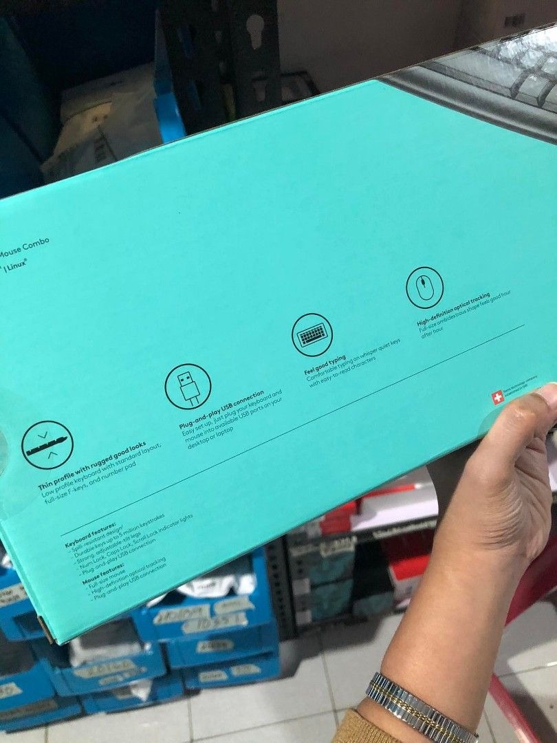 Logitech Mk120 Corded Keyboard Mouse Combo Computers And Tech Parts And Accessories Computer