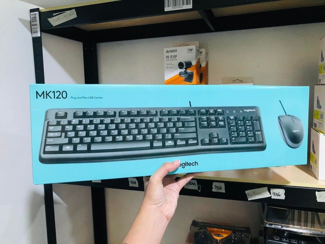 Logitech Mk120 Corded Keyboard Mouse Combo Computers And Tech Parts And Accessories Computer