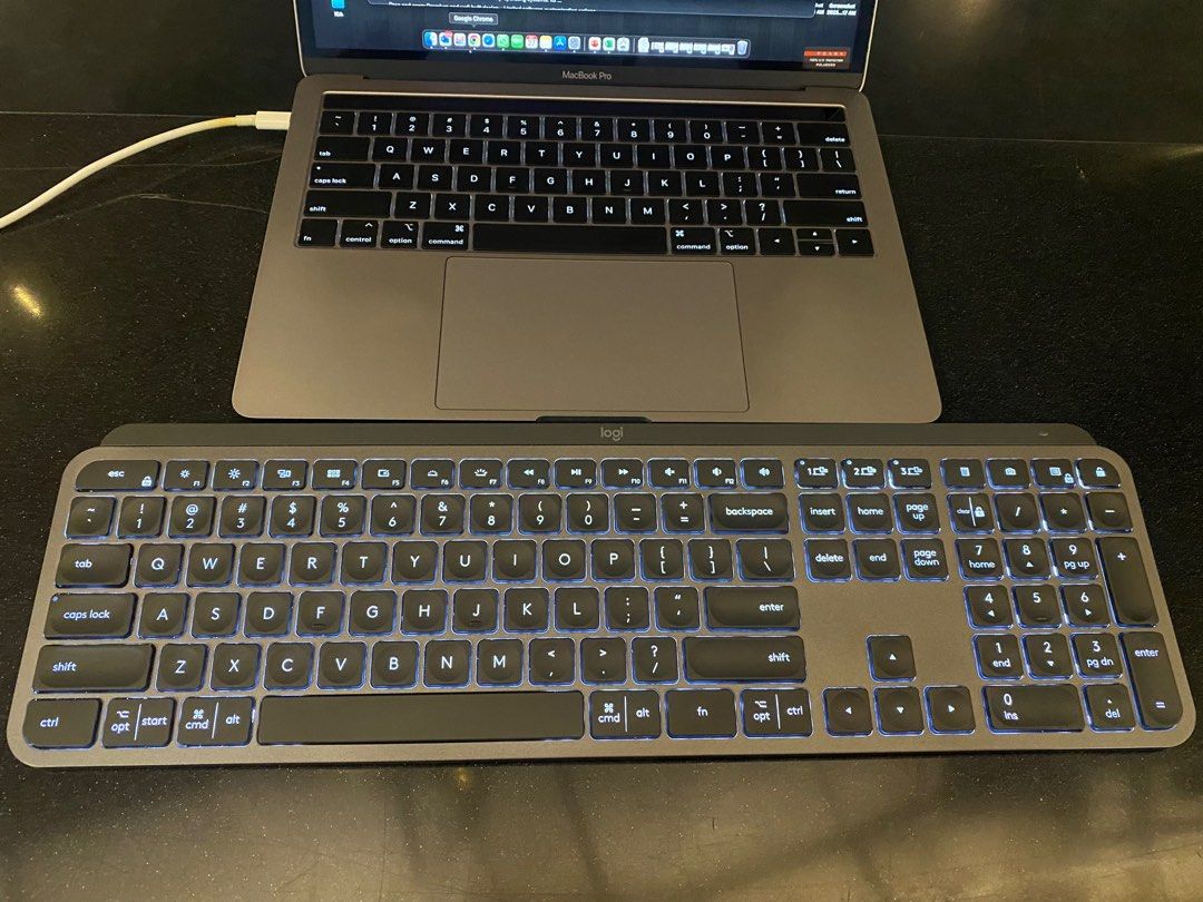 Logitech wireless MX keys backlit keyboard, Computers & Tech, Parts ...