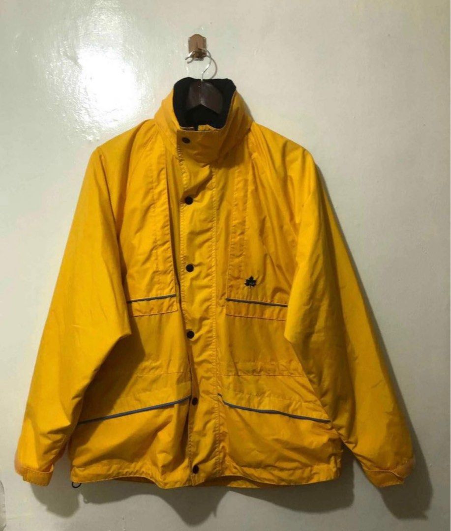 Logos Yellow Jacket with Packable Hood, Men's Fashion, Coats, Jackets ...