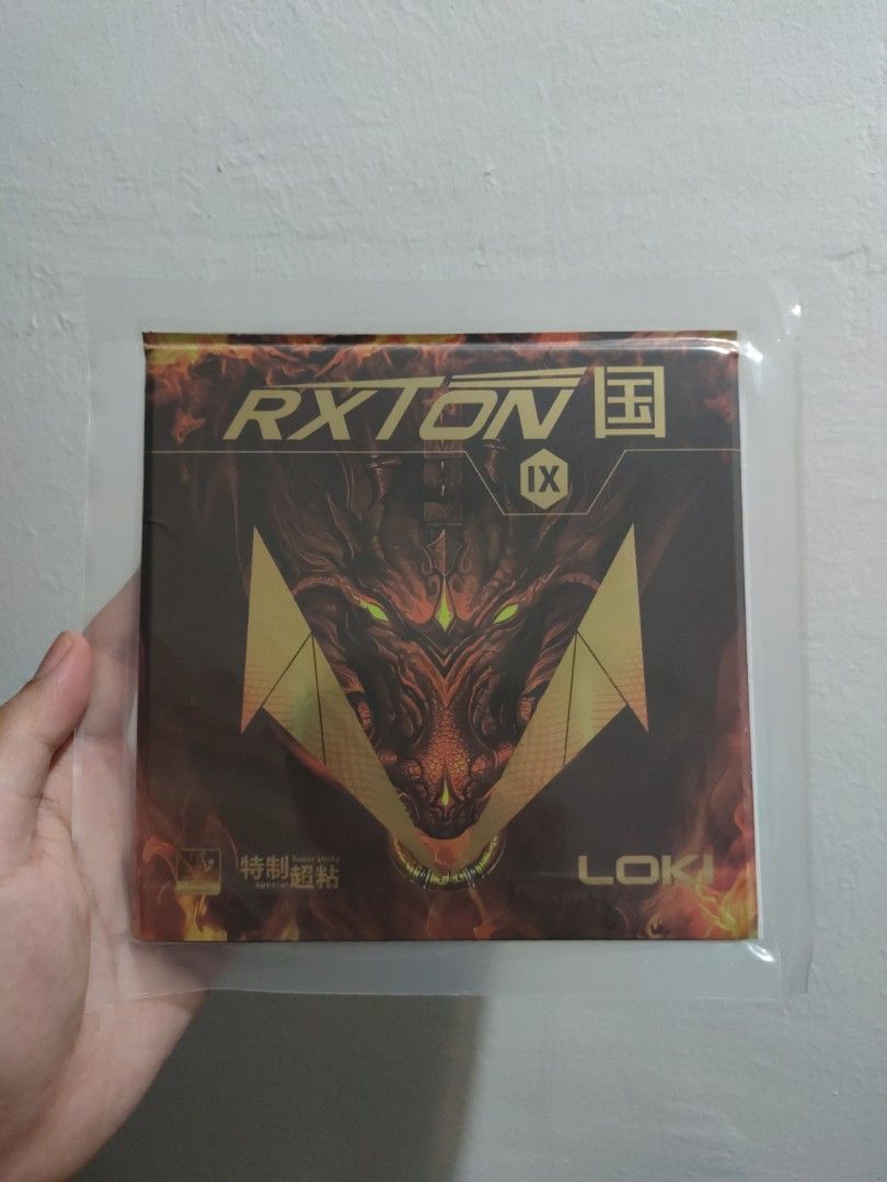 LOKI RXTON 9 Super Sticky Table Tennis Rubber Pips in Blue Sponge ...